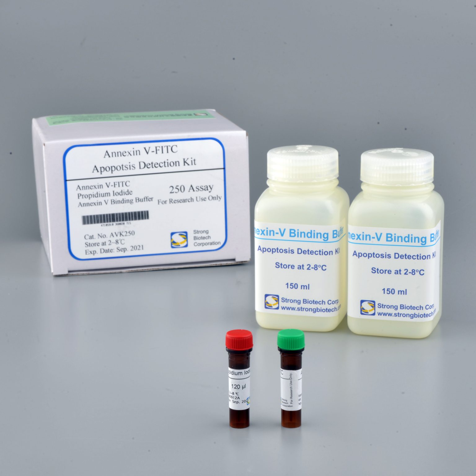 AnnexinV-FITC Apoptosis Detection Kit - 250 Assay - 實創國際生技股份有限公司